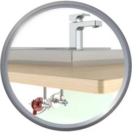 Kit fixation mural pour installations plomberie professionnelles